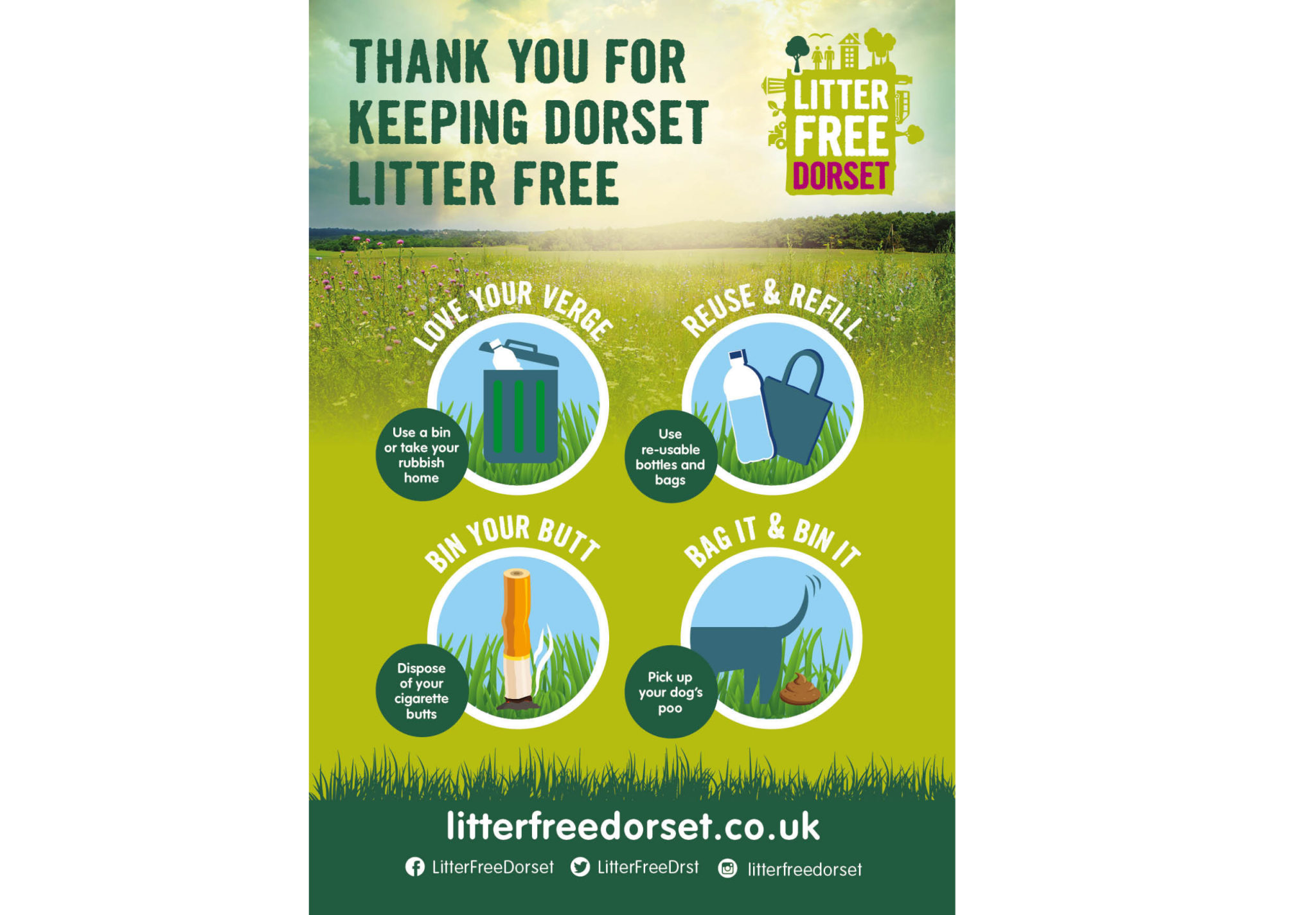 Campaign Materials – Download a poster for your patch – Litter Free Dorset