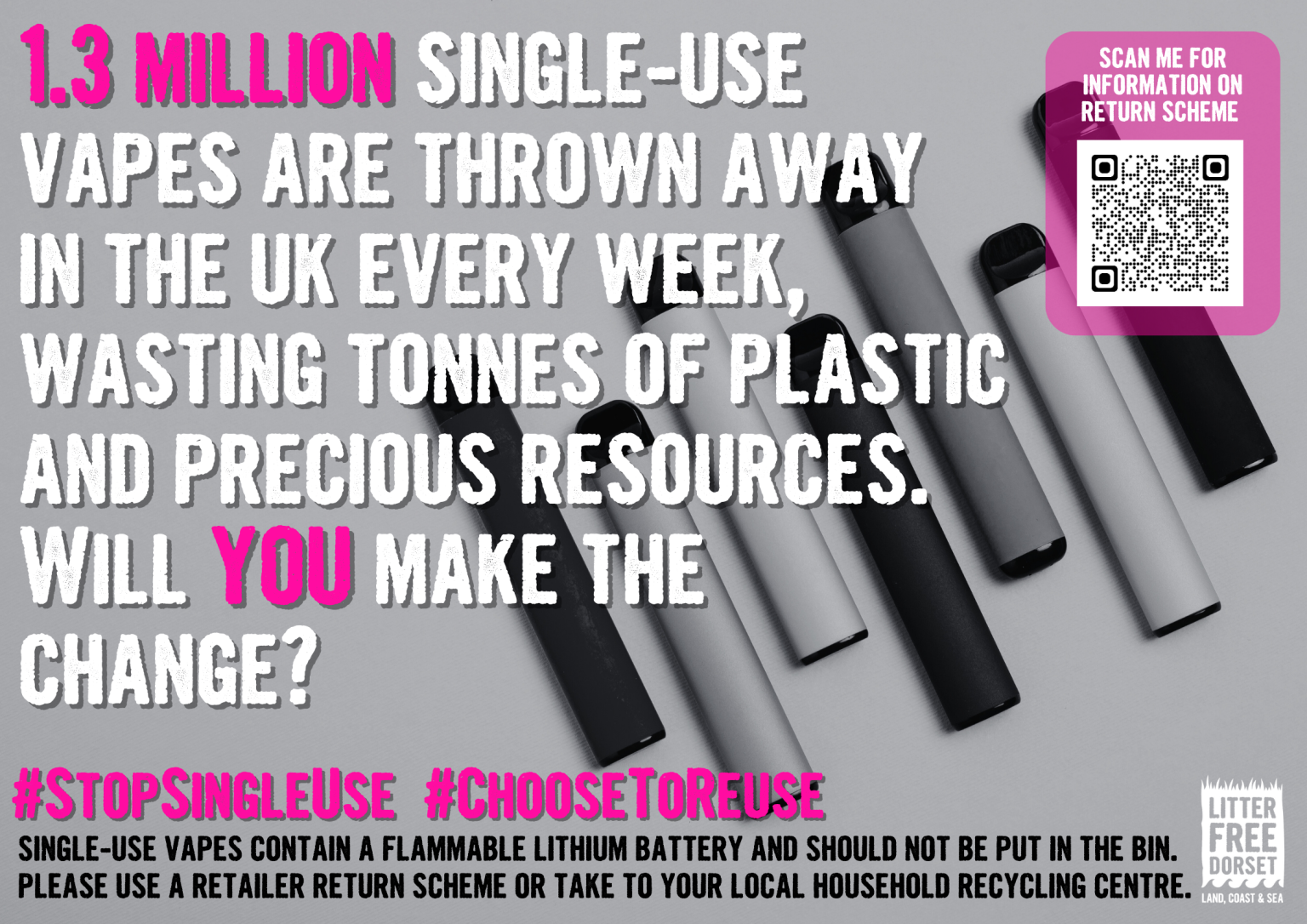Single Use Vape Campaign – Litter Free Dorset