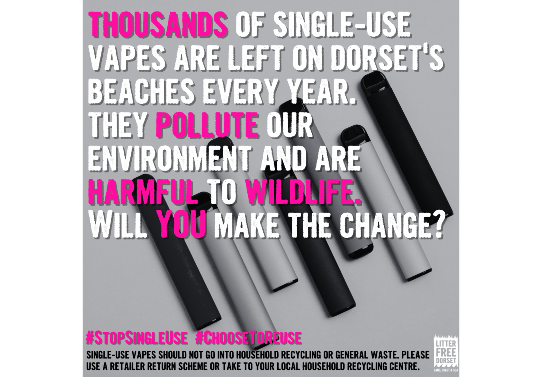 Single Use Vape Campaign – Litter Free Dorset