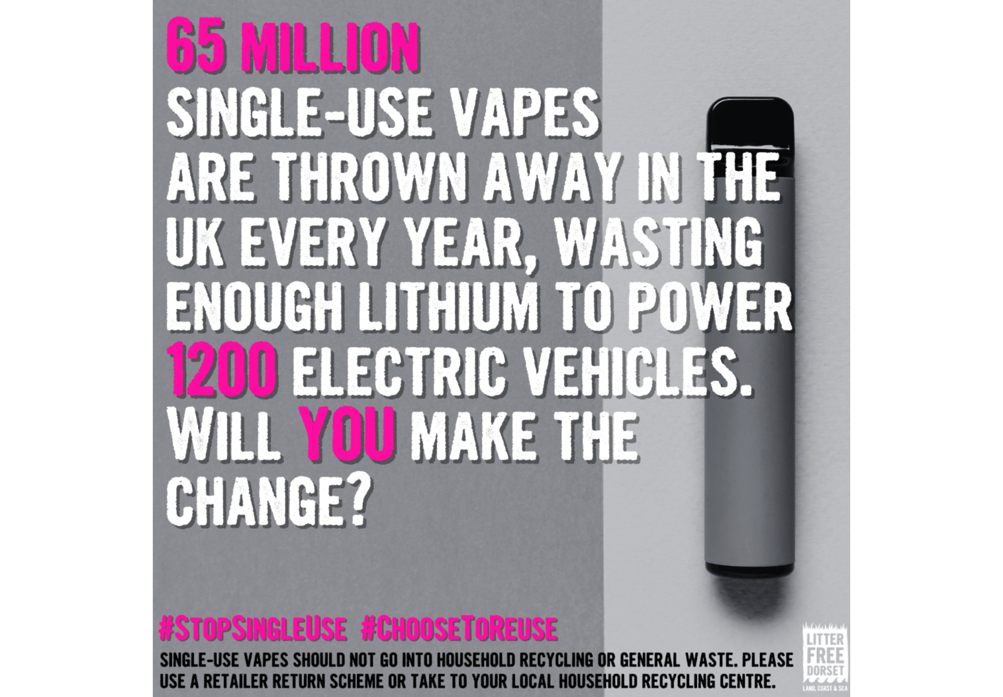 Single Use Vape Campaign – Litter Free Dorset